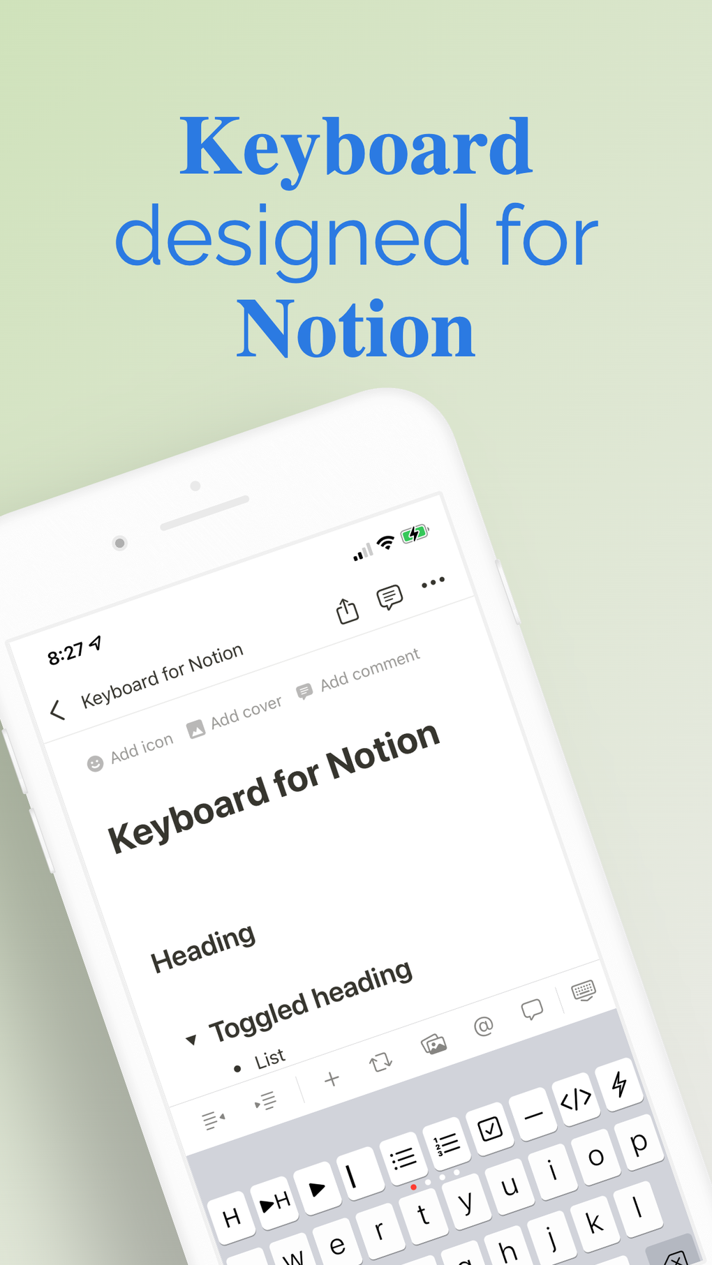 iPhone 용 Notion Keyboard - Notionkey - 다운로드