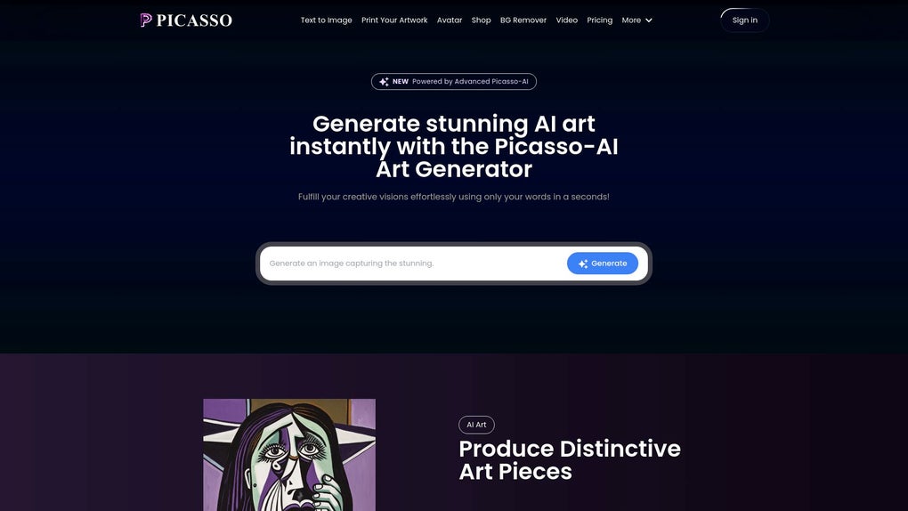 Picasso AI สำหรับ AI สร้าง & ตัดต่อภาพ: รีวิว, คุณสมบัติและการใช้งาน