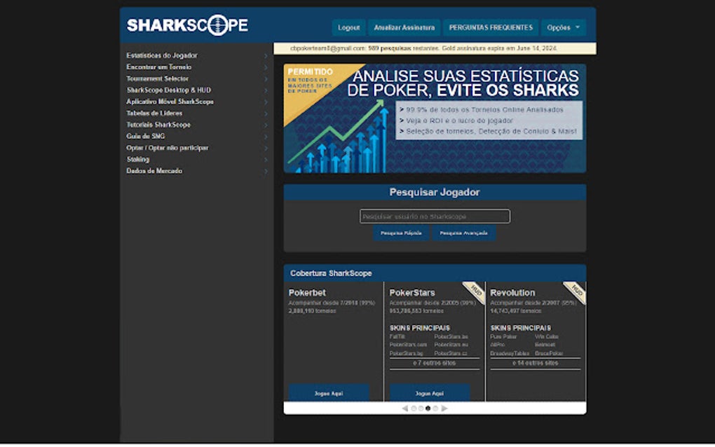 Sharkscope - Dark Mode para Google Chrome - Extensión Descargar