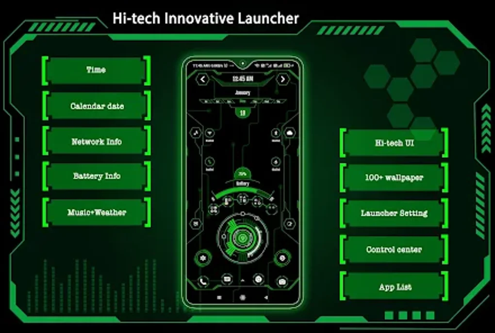 Hi-tech Innovative Launcher para Android - Descargar