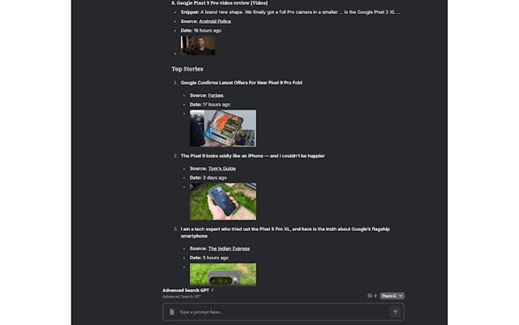 Aicraftar Advanced Search GPT สำหรับ Google Chrome - ส่วนขยาย ดาวน์โหลด