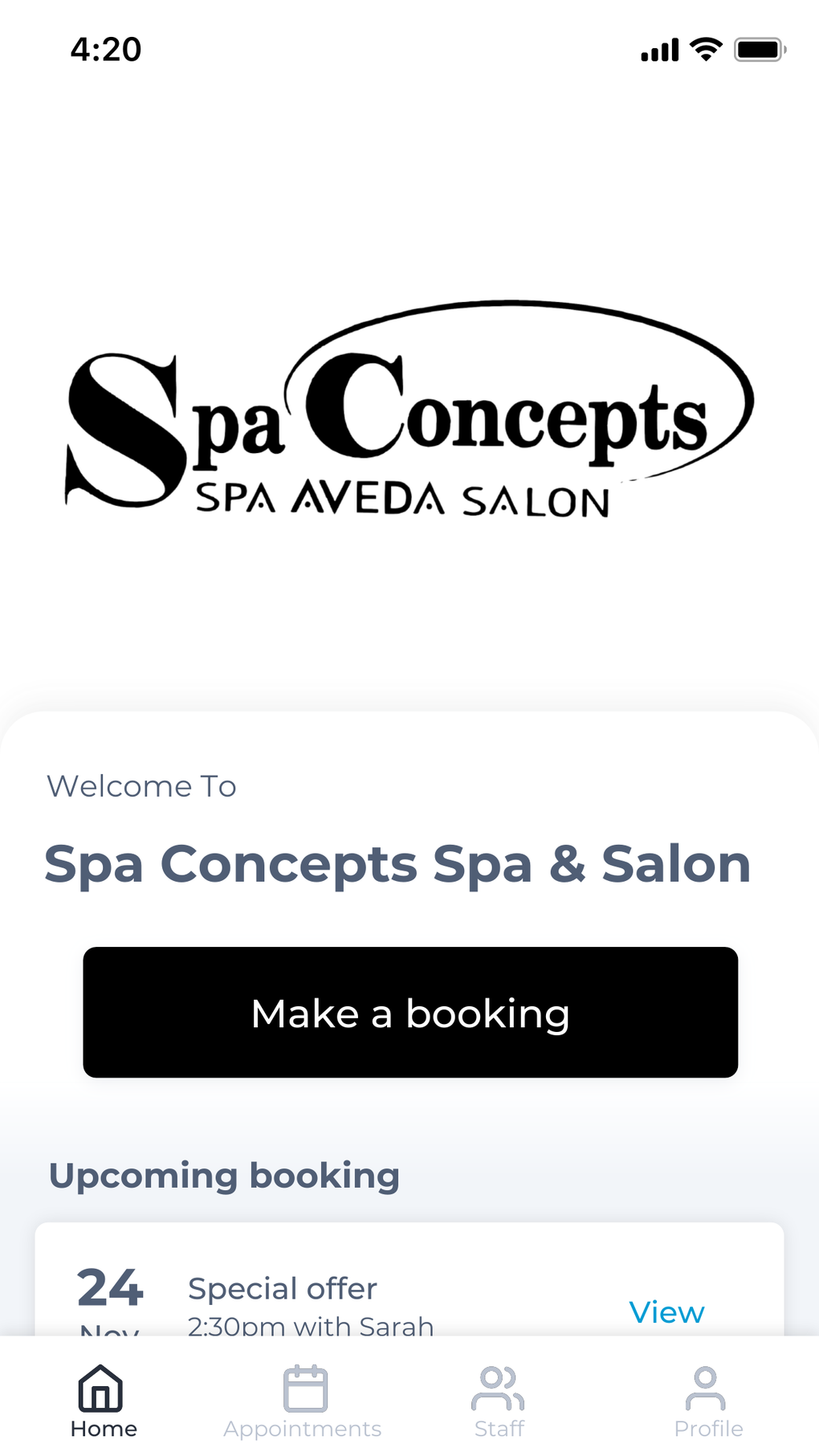 Spa Concepts Spa Salon for iPhone - Download