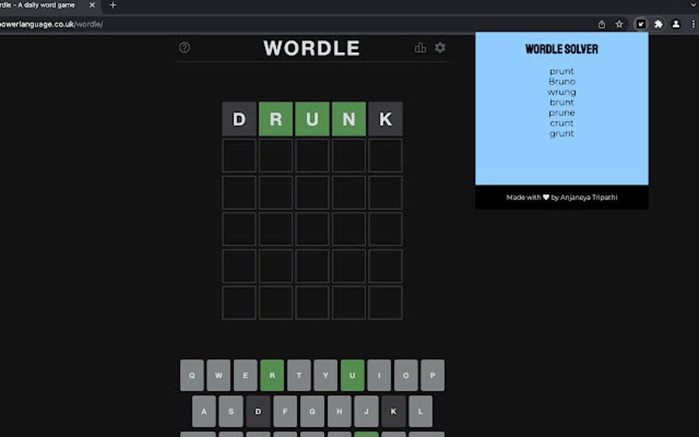 wordle-solver for Google Chrome - Extension Download