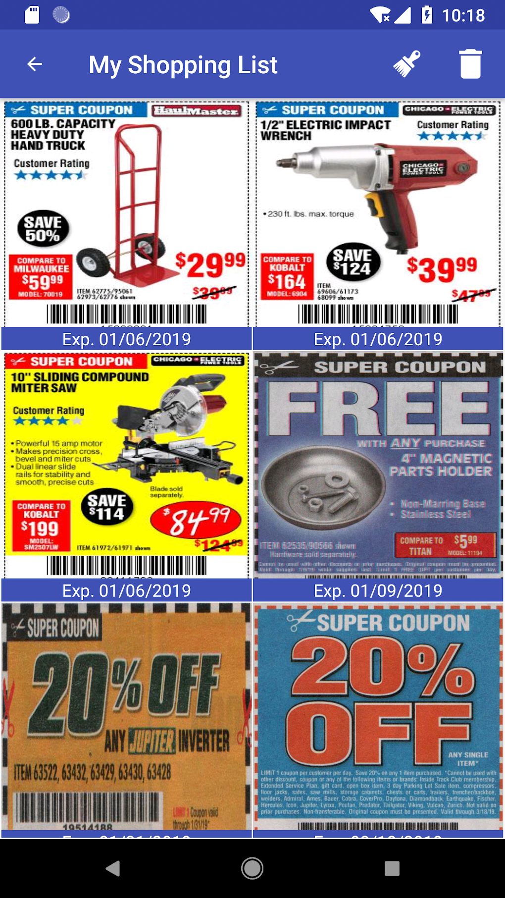 Coupons for Harbor Freight Too for Android - Download