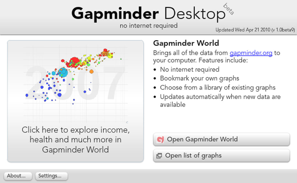 Gapminder Desktop - Télécharger