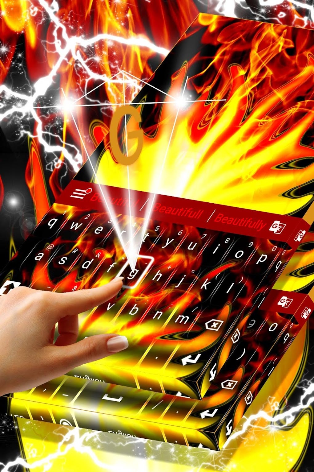 Flames Animated Keyboard Theme APK for Android - Download