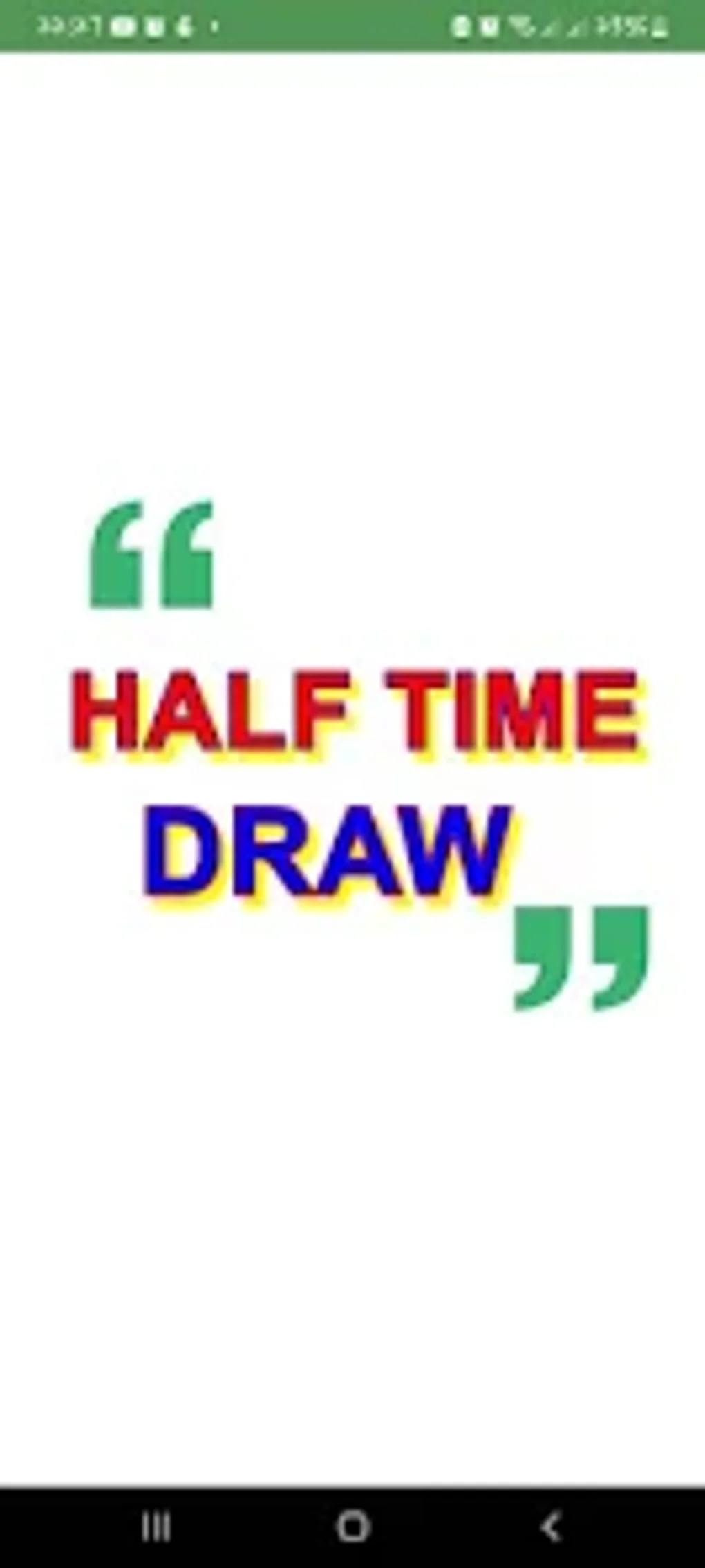Reliable Half Time Draw Tips for Android - Download
