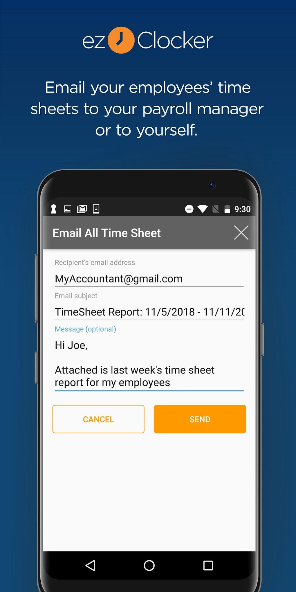 Android 용 ezClocker: Employee Time Tracking and Scheduling - 다운로드