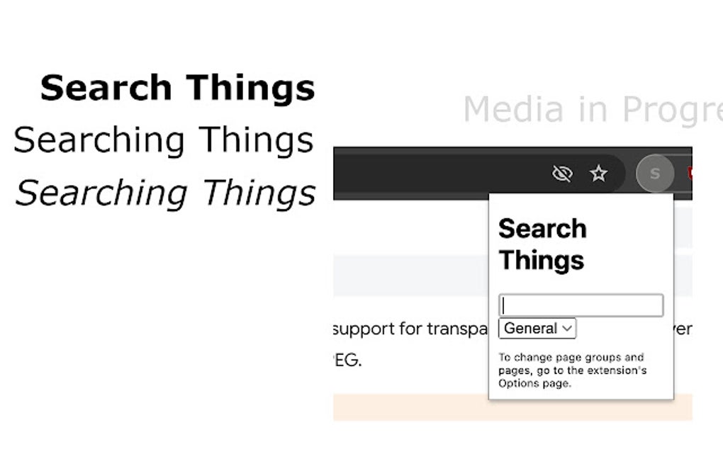 Search Things Google Chrome 용 - 확장 프로그램 다운로드
