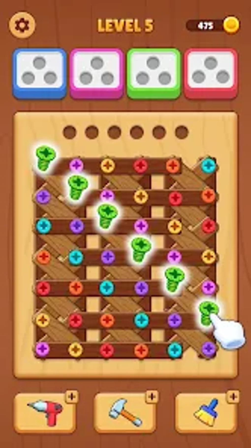 Wood Nuts Screw Puzzle Game pour Android - Télécharger