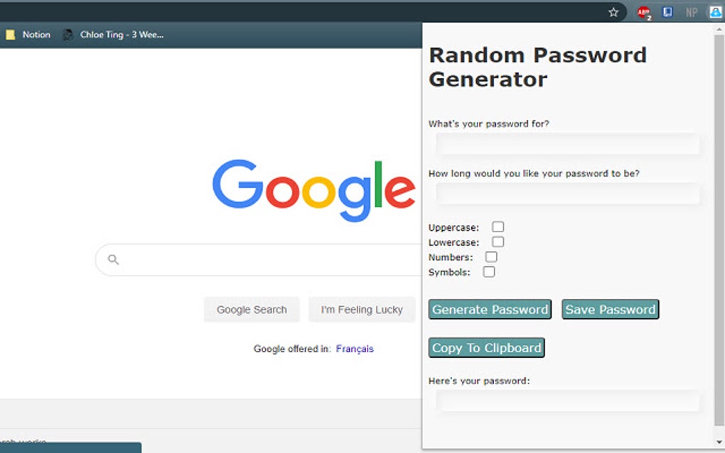Random Password Generator para Google Chrome - Extensión Descargar Random Password Generator para Google Chrome - Extensión Descargar