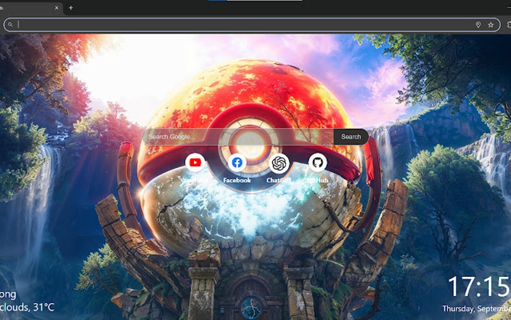Poke Ball New Tab for Google Chrome - Extension Download