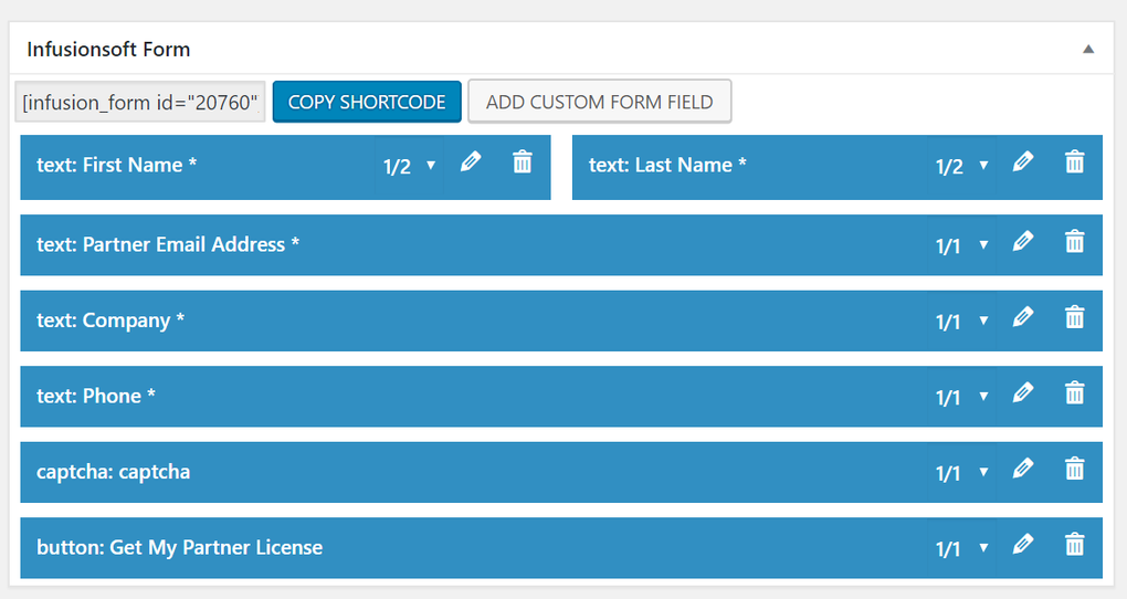 FormLift for Infusionsoft Web Forms para WordPress - Descargar