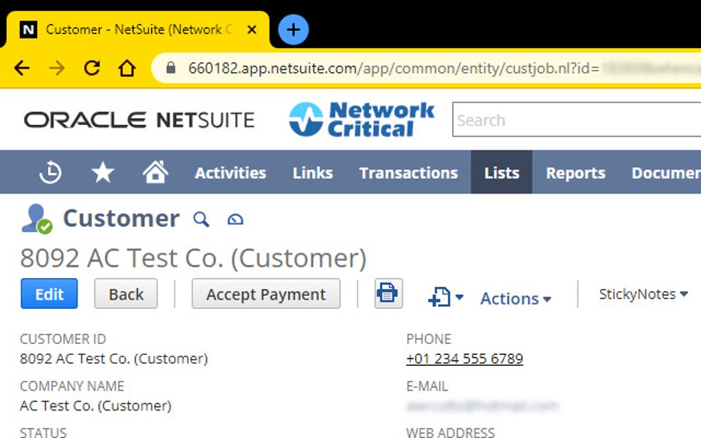 Click-to-Call Netsuite Edition cho Google Chrome - Tiện ích mở rộng Tải về