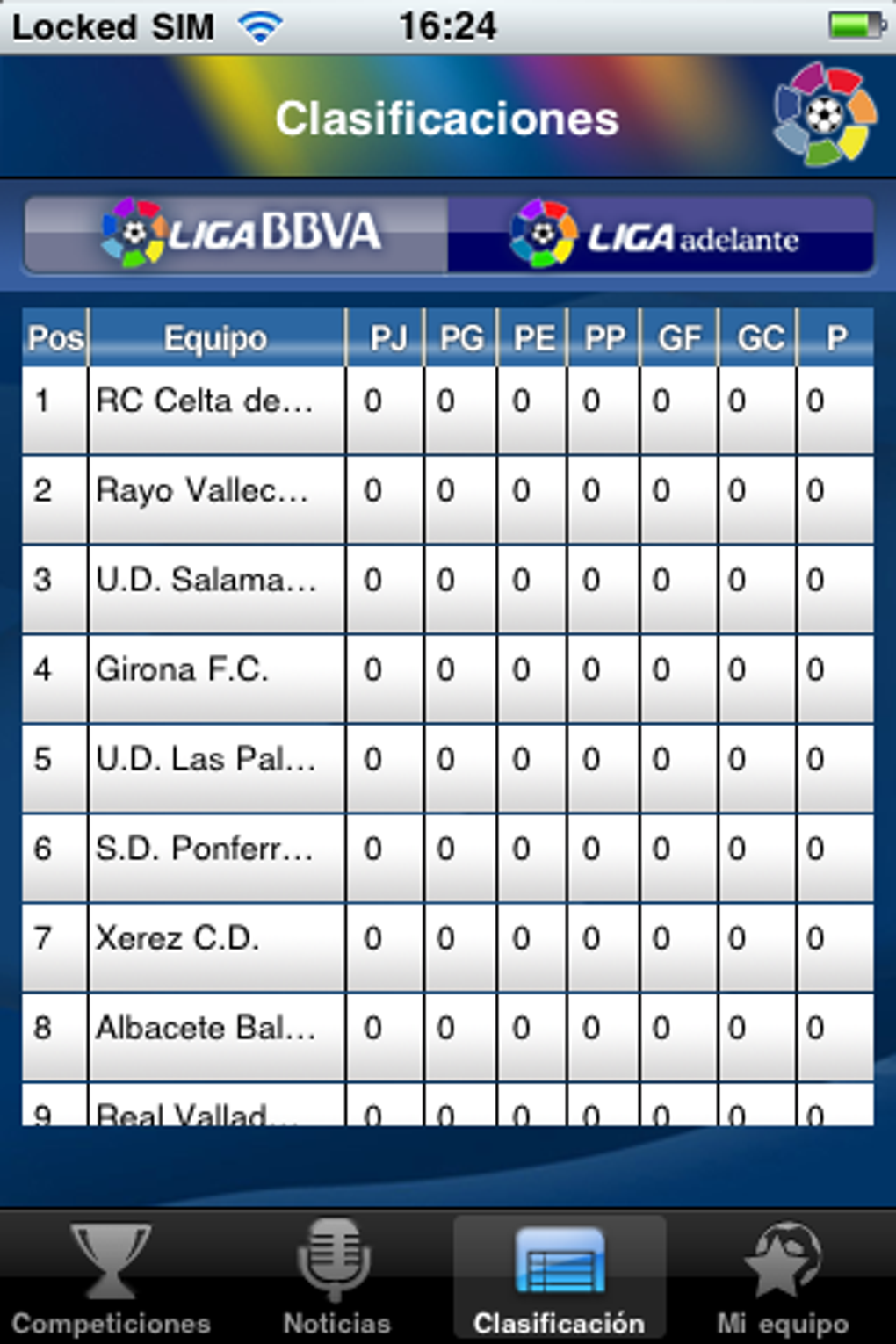 Liga de Fútbol Profesional: Aplicación Oficial para iPhone - Descargar