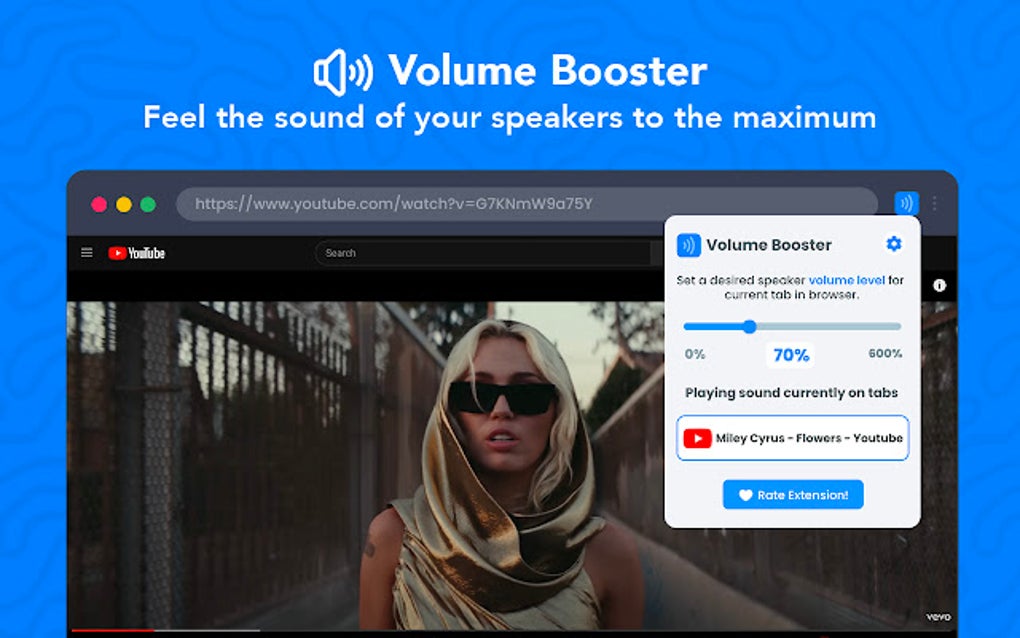 Volume Booster for Google Chrome - Extension Download