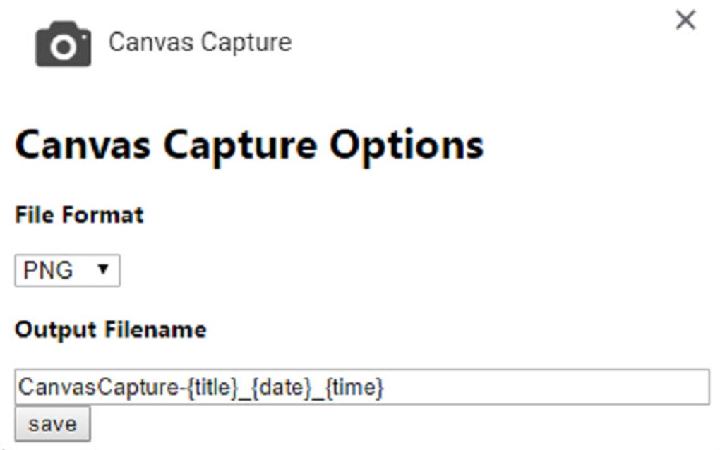 Canvas Capture per Google Chrome - Estensione Download