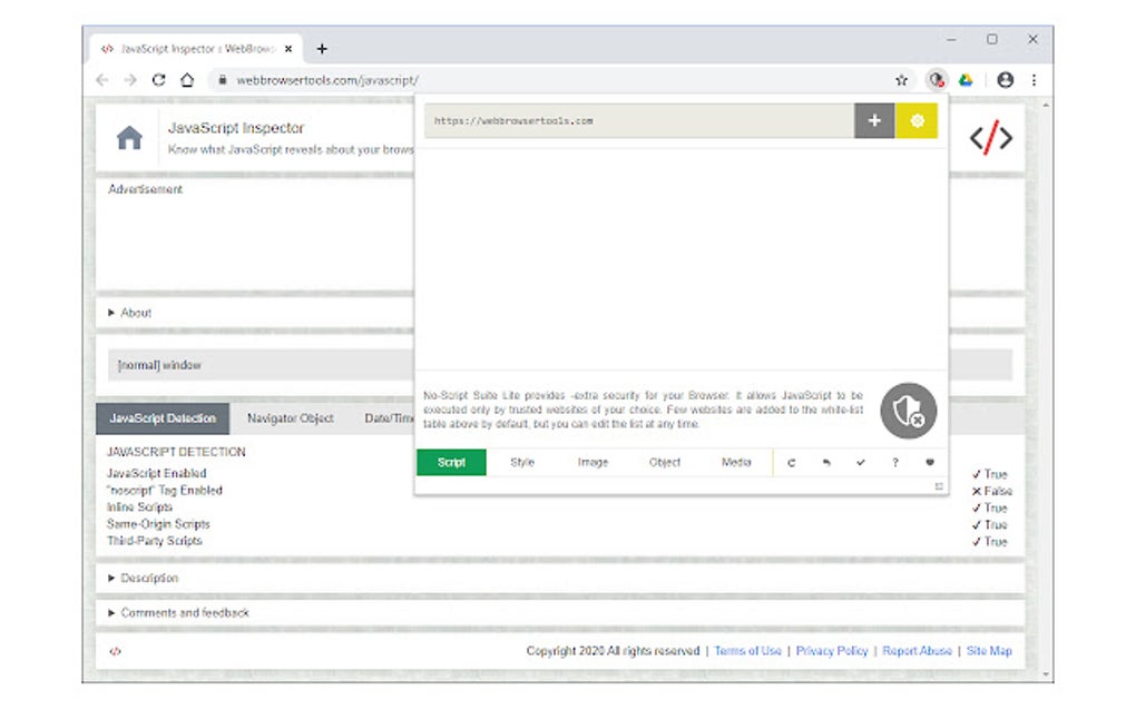 No-Script Suite Lite for Google Chrome - Extension Download
