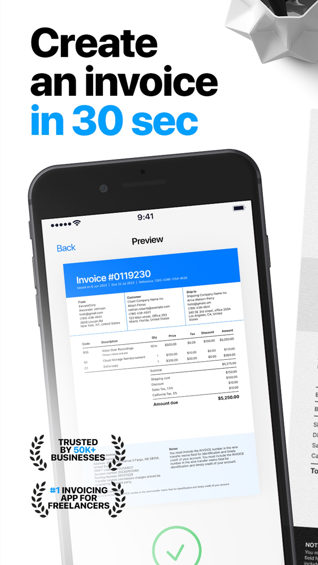 iPhone 용 Invoice Maker - Estimate App. - 다운로드