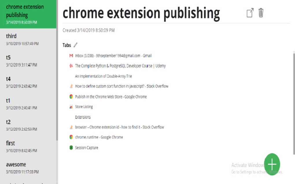 Session Capture for Google Chrome - Extension Download