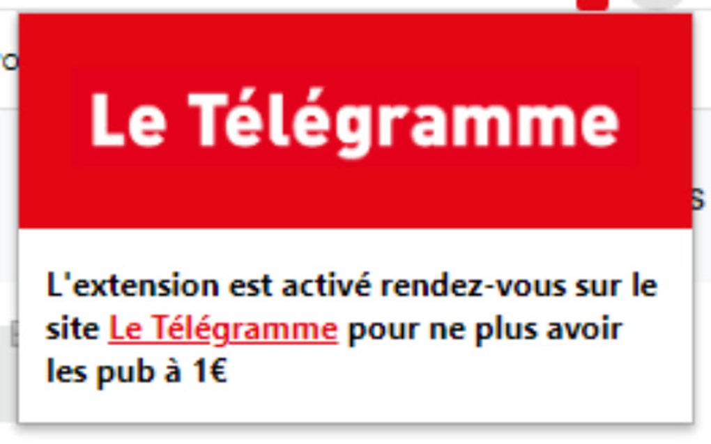 AntiPub Telegramme pour Google Chrome - Extension Télécharger