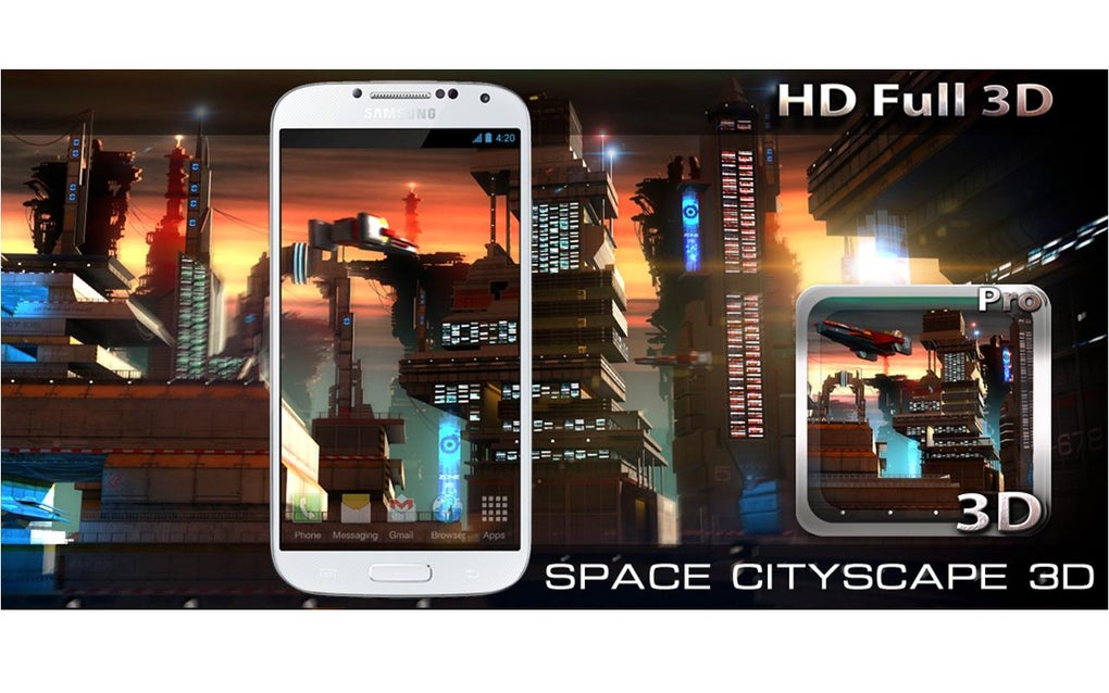 Space Cityscape 3D LWP APK para Android - Descargar