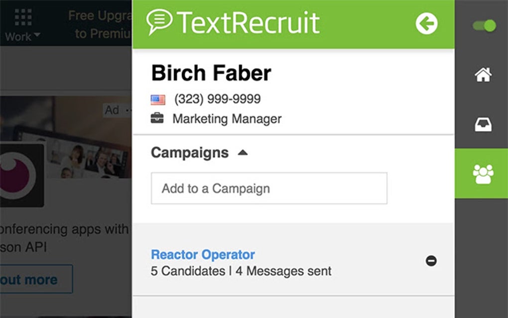 TextRecruit Extension for Google Chrome - Extension Download