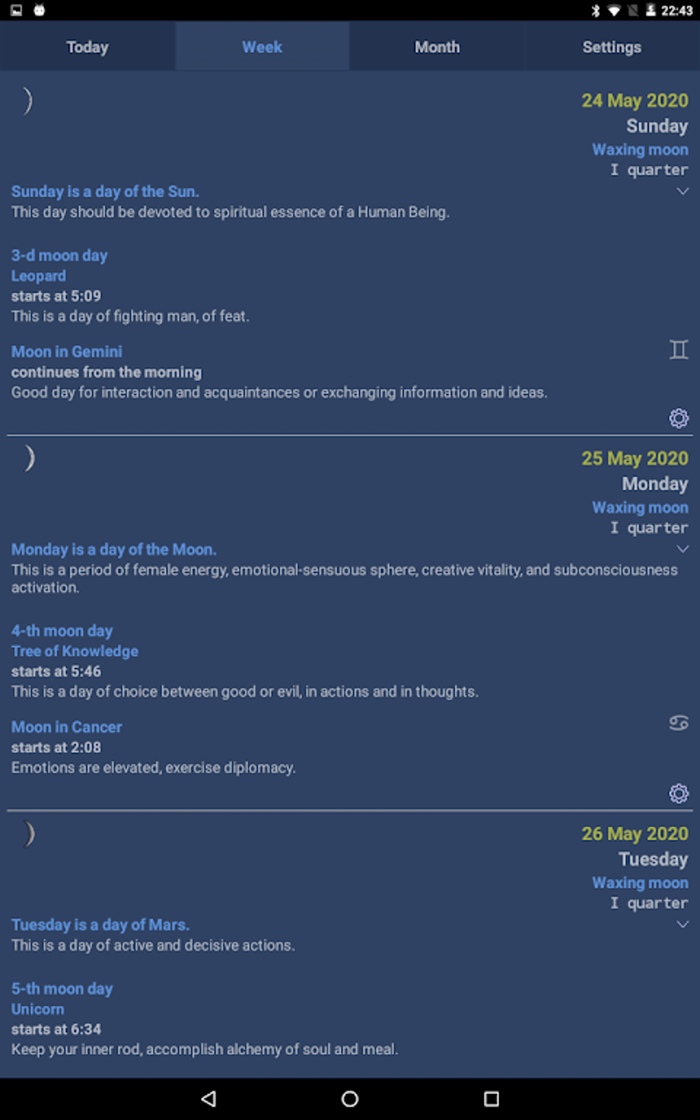 Lunar calendar Dara-Lite APK for Android - Download