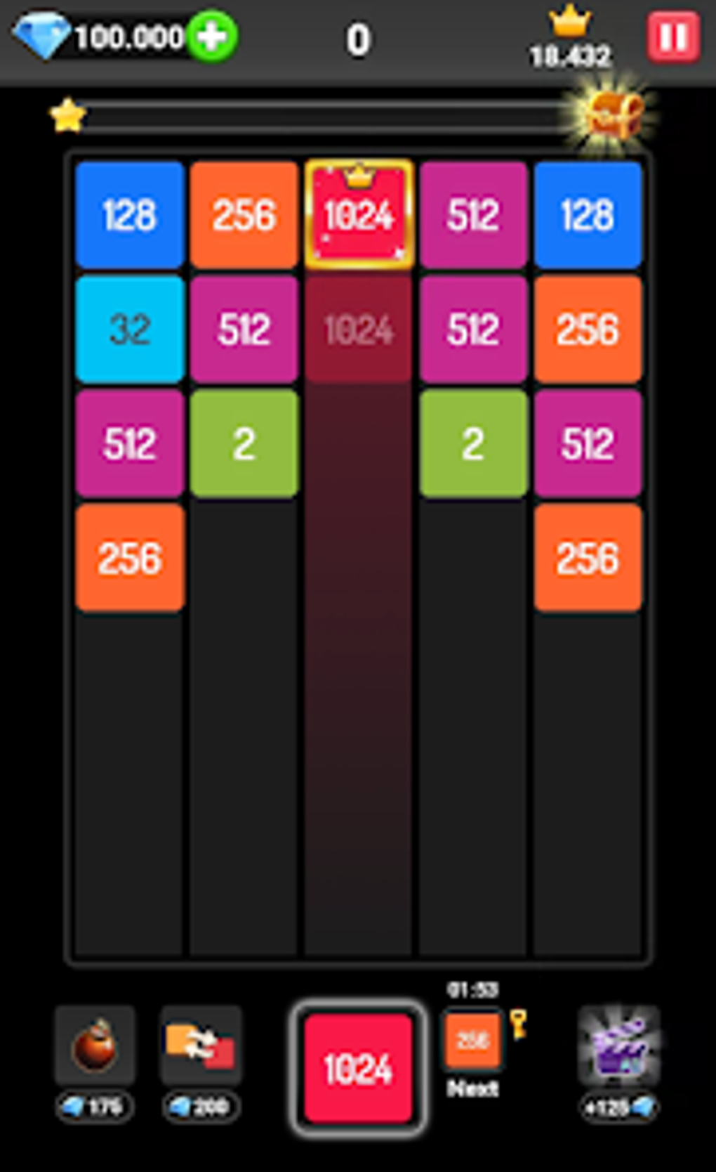 X3 Blocks: 2048 Puzzle Game für Android - Download