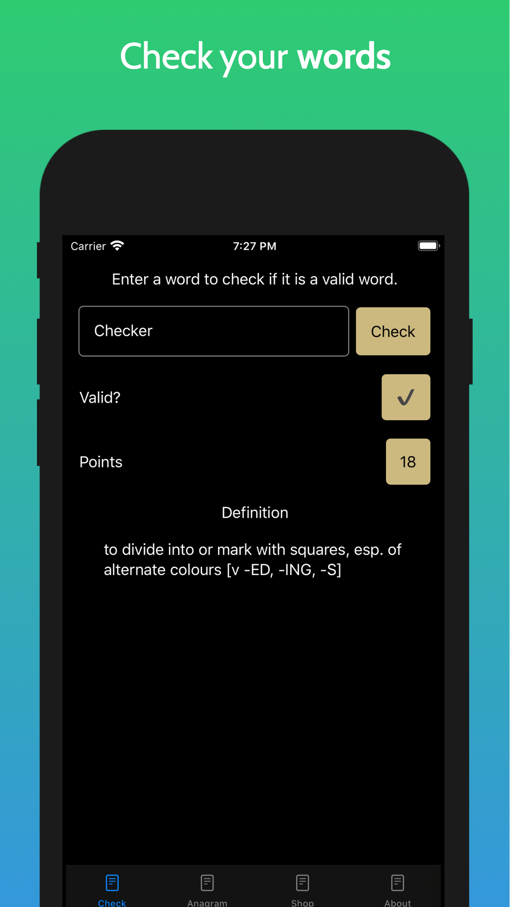 Word Checker para iPhone - Descargar