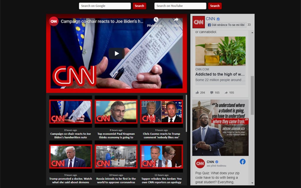 CNN New Tab para Google Chrome - Extensión Descargar