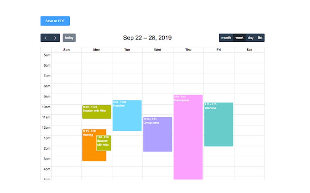 Qwoach: free schedule maker for coaches for Google Chrome - Extension Download