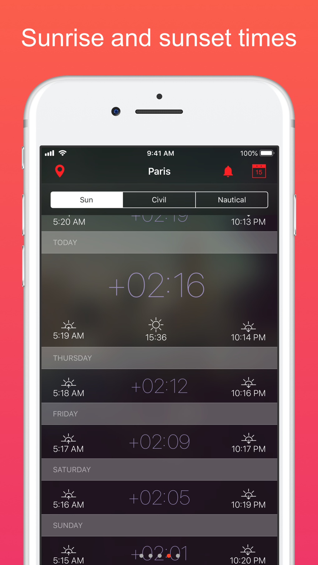 Daylight Clock para iPhone - Descargar