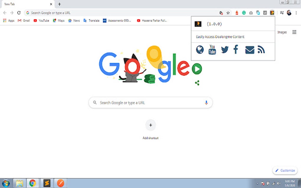 Doalongme Launcher for Google Chrome - Extension Download