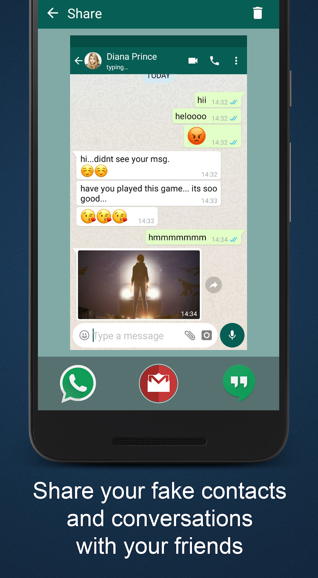 Fake Chat WhatsMock Text Prank APK para Android - Descargar