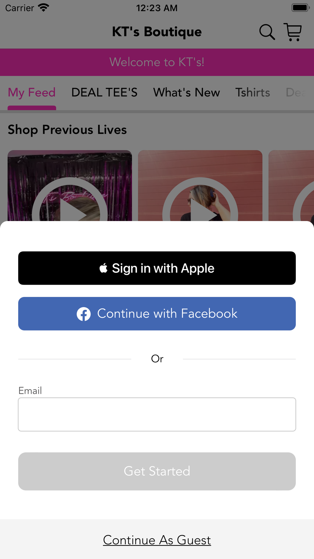 KTs Boutique for iPhone - Download