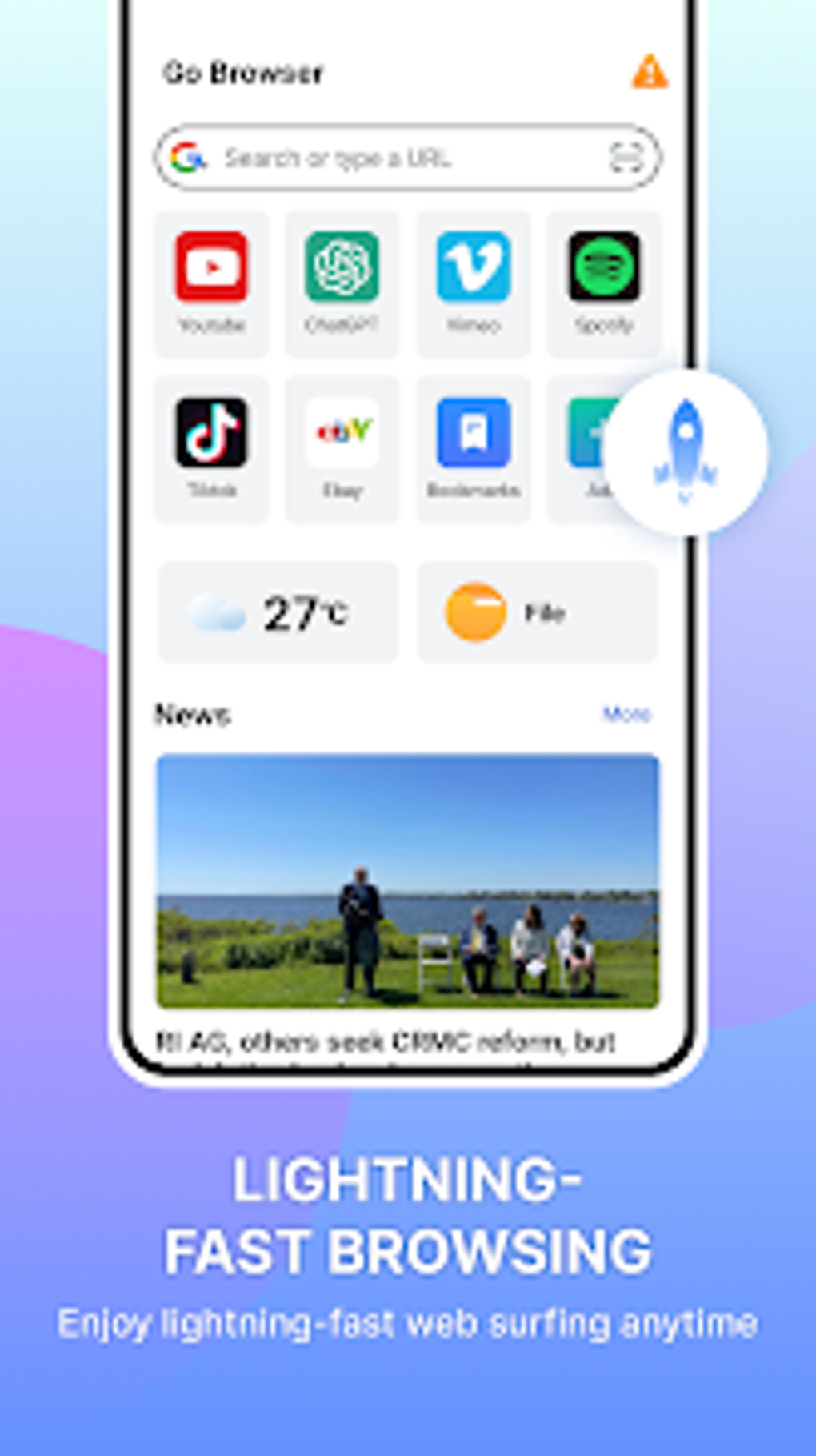 Go Browser pour Android - Télécharger