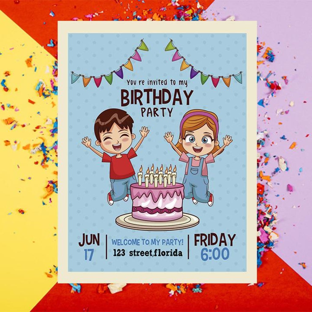 Birthday Invitation Card Maker APK Untuk Android Unduh