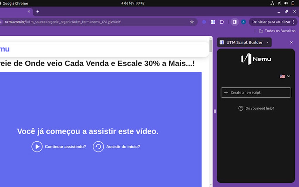 UTM Script Builder para Google Chrome - Extensión Descargar