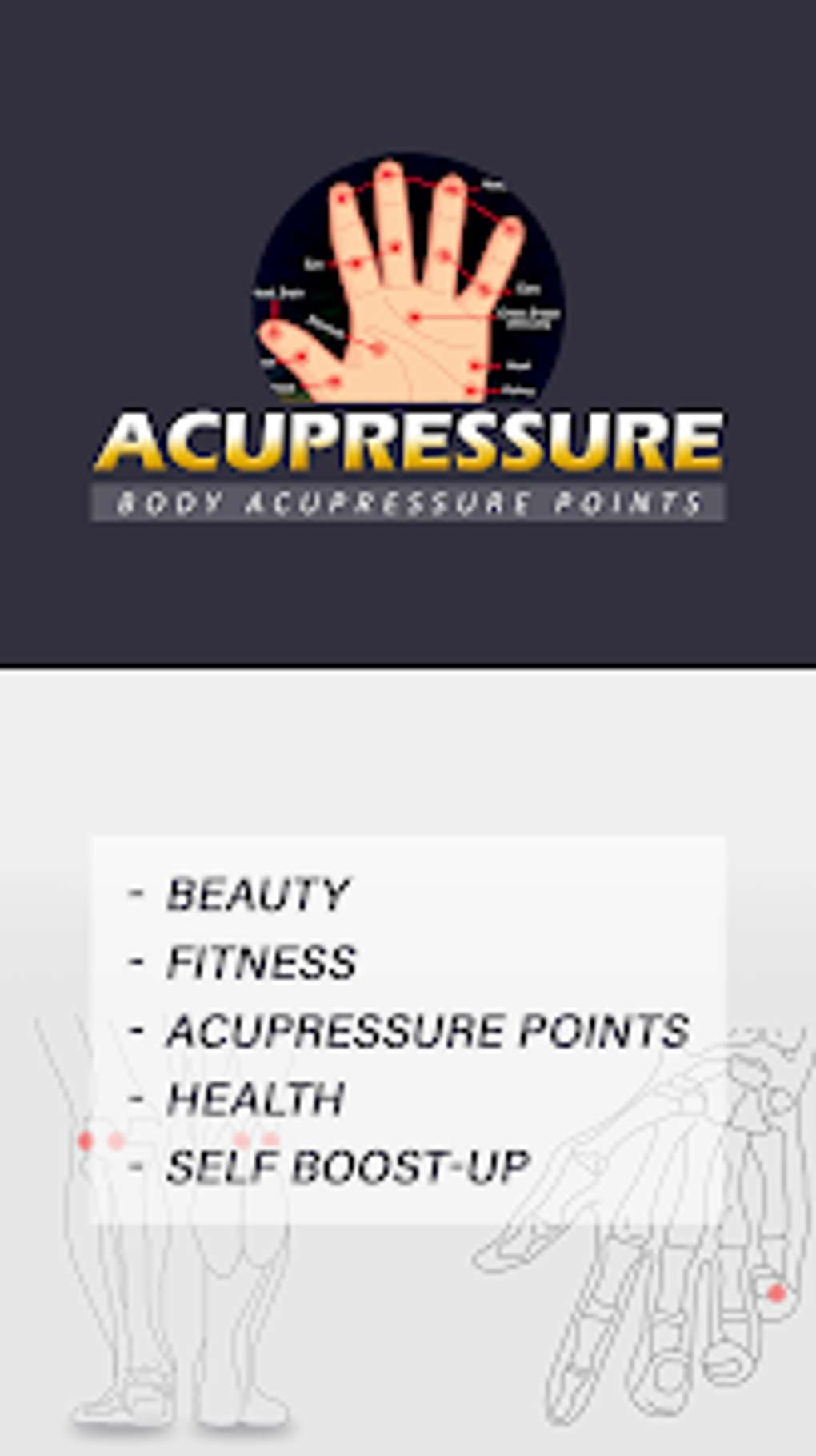 Acupressure Points per Android - Download