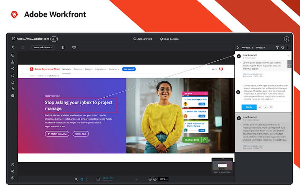 Adobe Workfront review tool Google Chrome 용 - 확장 프로그램 다운로드