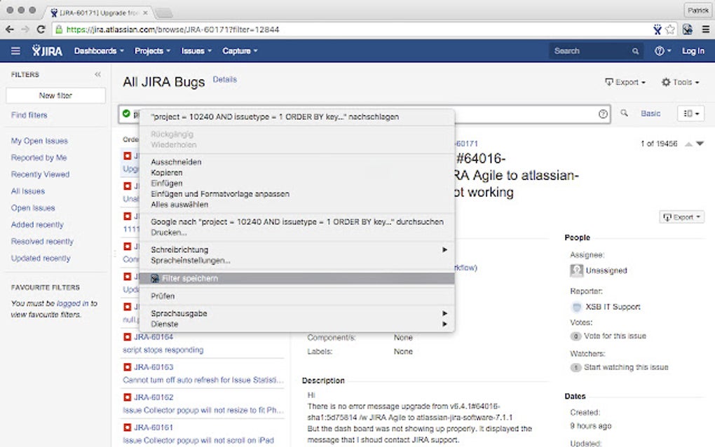 JIRA FilterXport for Google Chrome - Extension Download