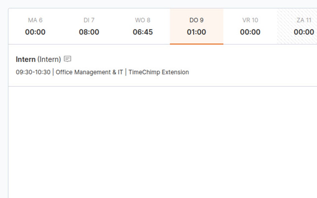 TimeChimp UI/UX Improvements for Google Chrome - Extension Download
