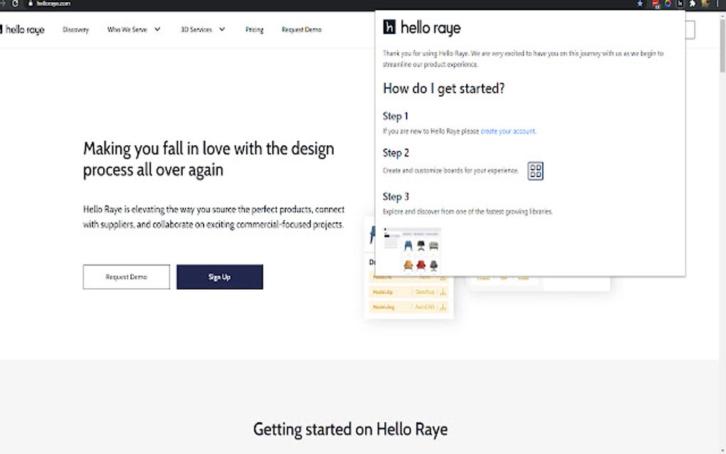 Hello Raye for Google Chrome - Extension Download