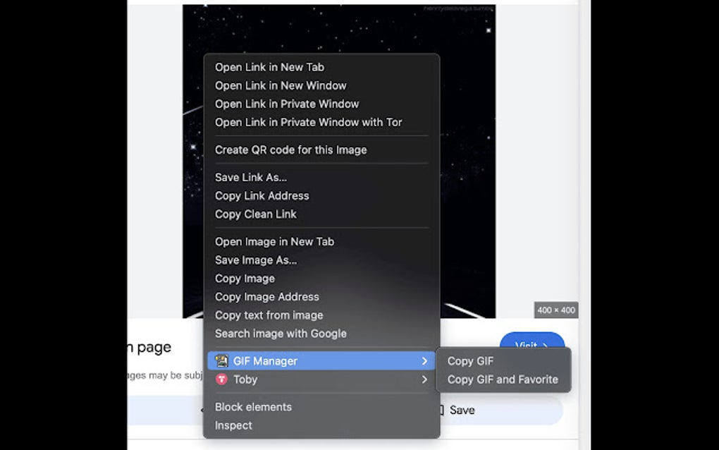 GIF Manager para Google Chrome - Extensión Descargar