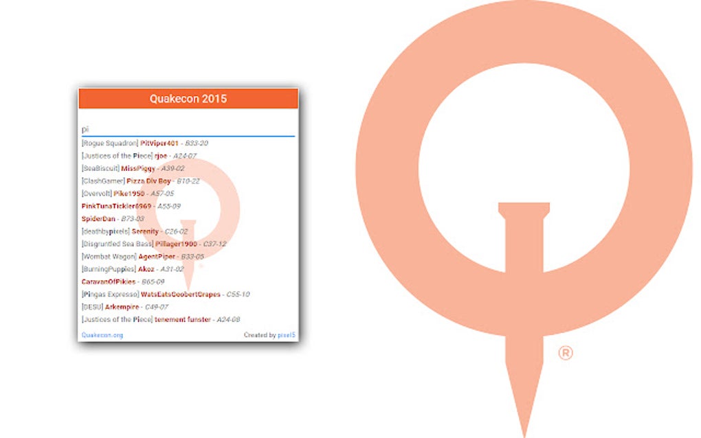 Quakecon BYOC Directory Google Chrome 용 - 확장 프로그램 다운로드