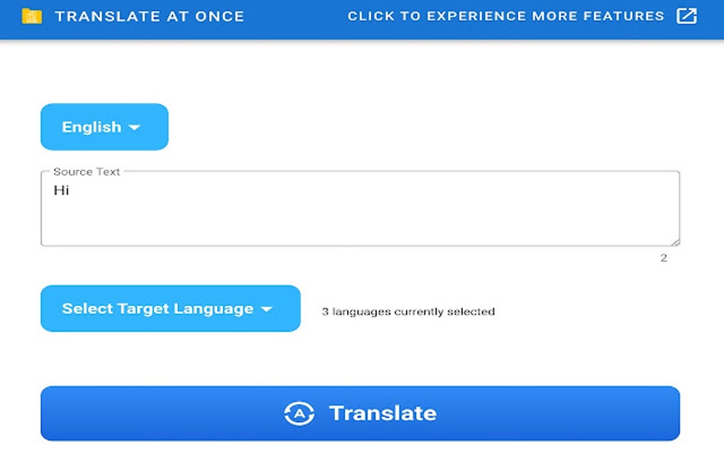 TranslateAtOnce - Translate Multi Language para Google Chrome - Extensión Descargar