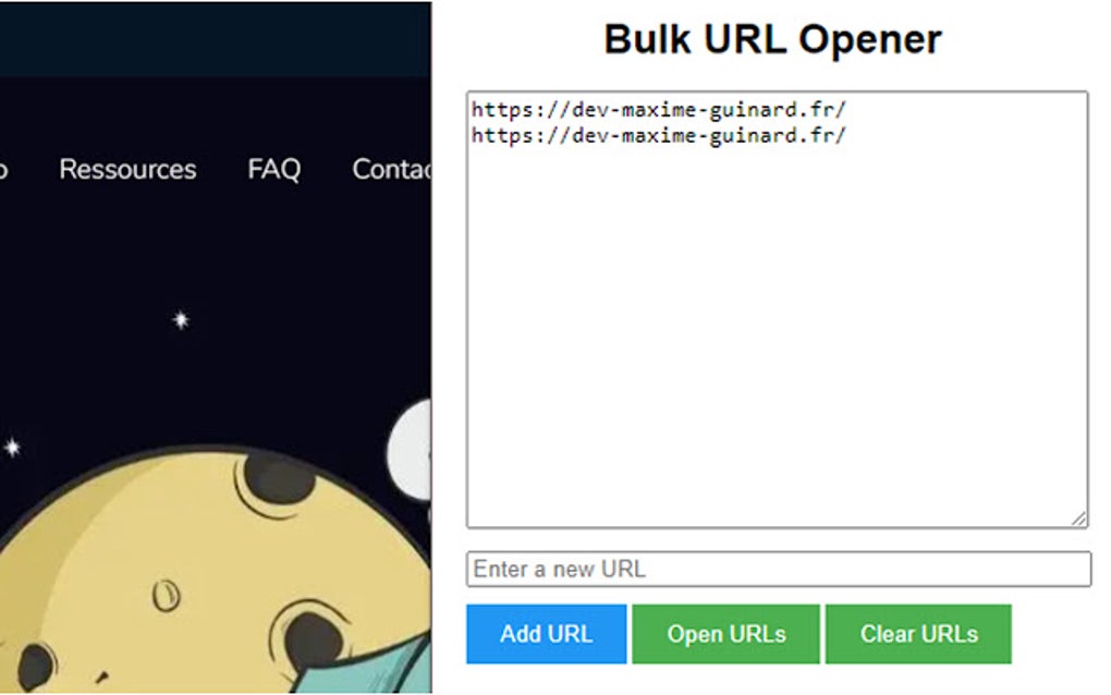Bulk URL Opener for Google Chrome - Extension Download