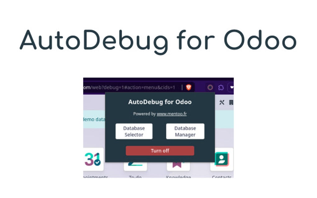 AutoDebug for Odoo for Google Chrome - Extension Download