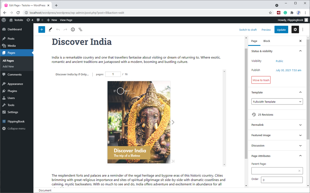 FlippingBook para WordPress - Descargar
